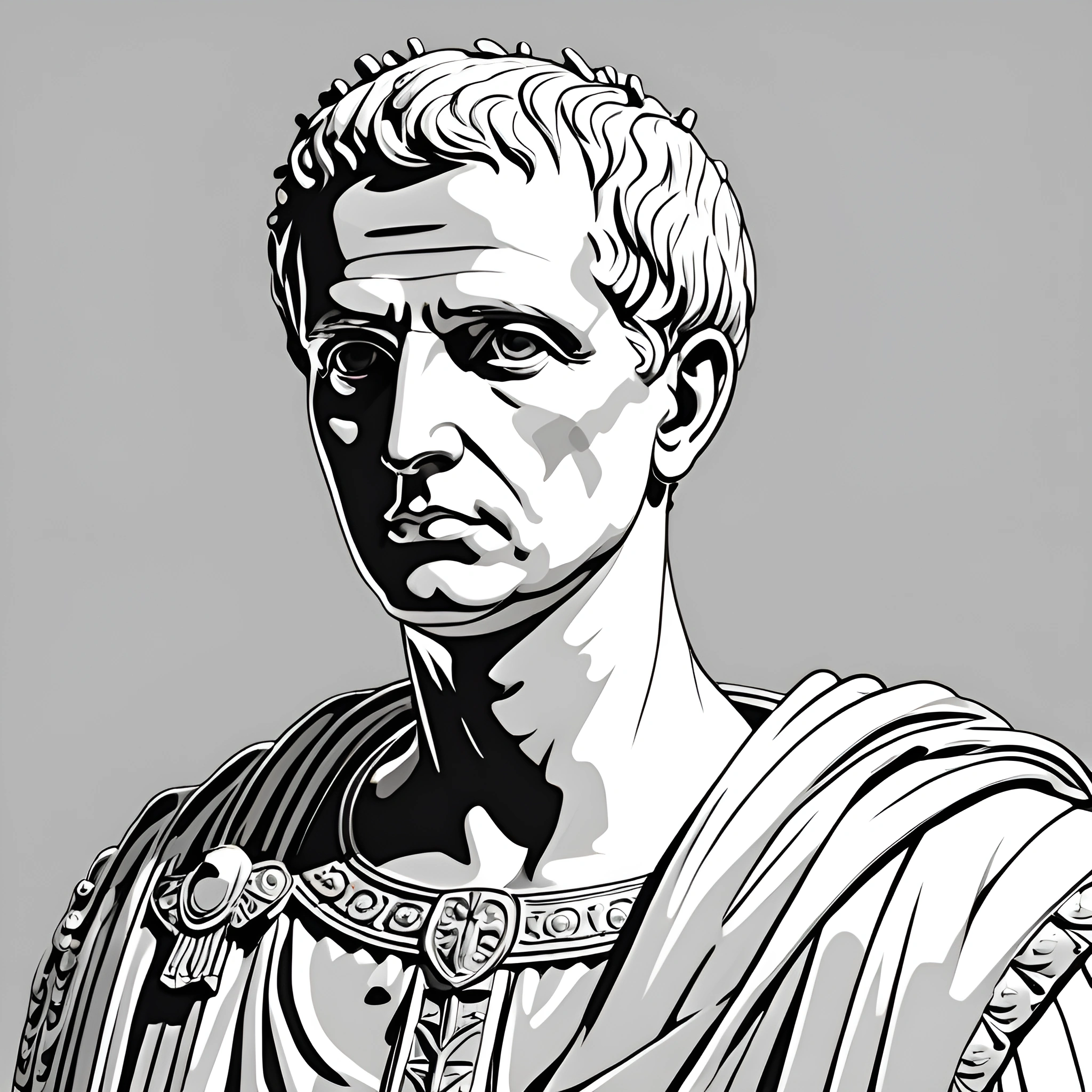 Roman Emperor Portrait - Free Download - AI Scribbles