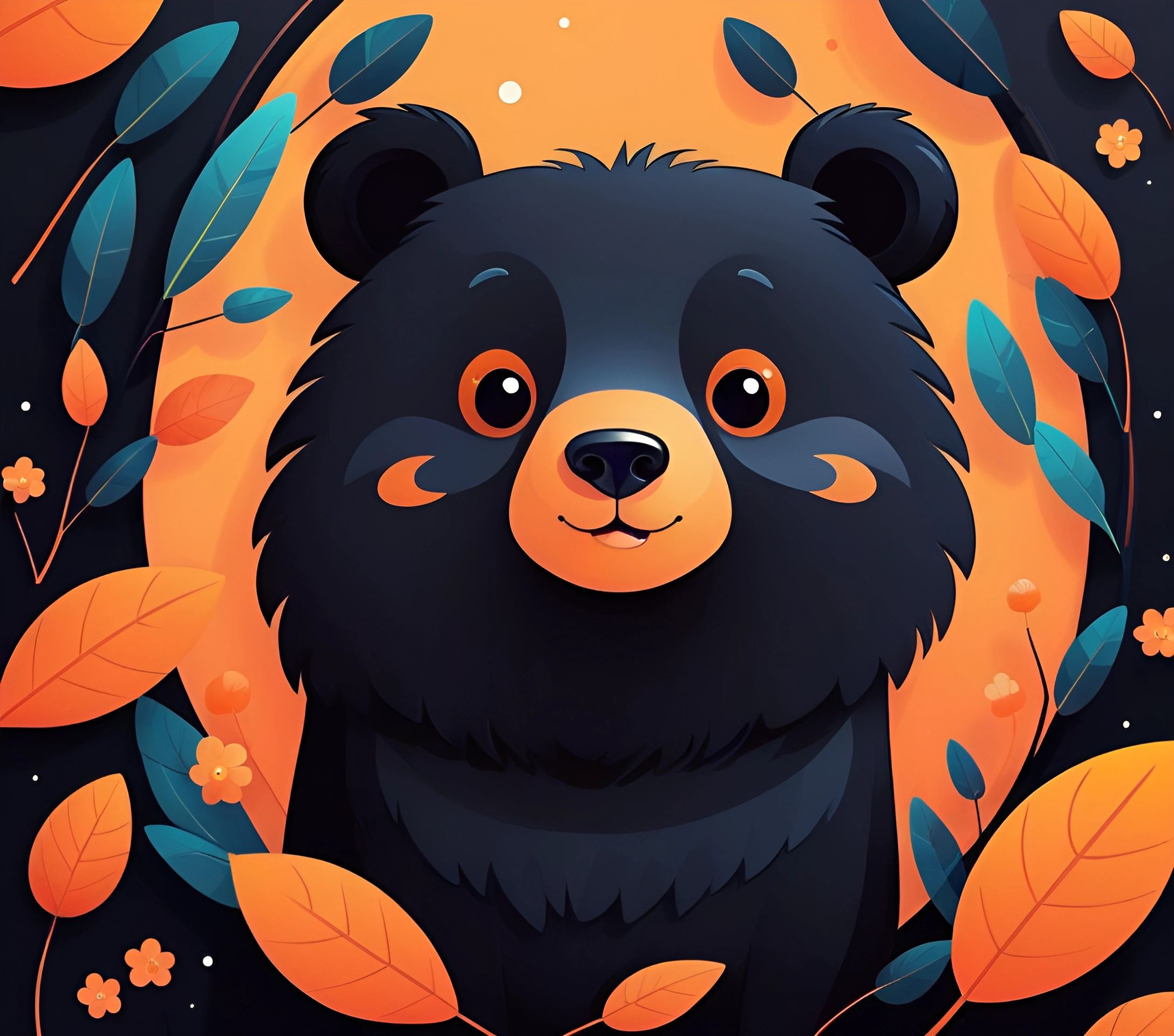 Cute Bear Illustration - Free Download - AI Scribbles